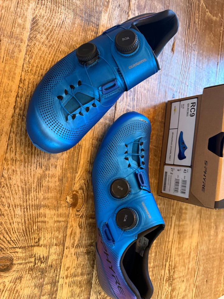 SHIMANO SH-RC903 S-PHYRE CYCLING ROAD SHOE RC9 BLUE || Size 43 EUR / 9 US | eBay