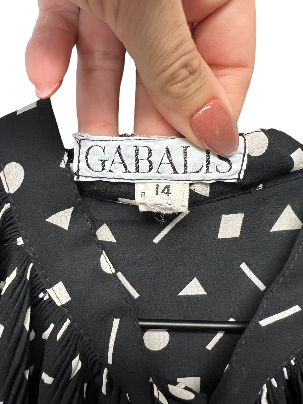 Vintage Gabalis By Rob Kinch Black & White Geometric … - Gem
