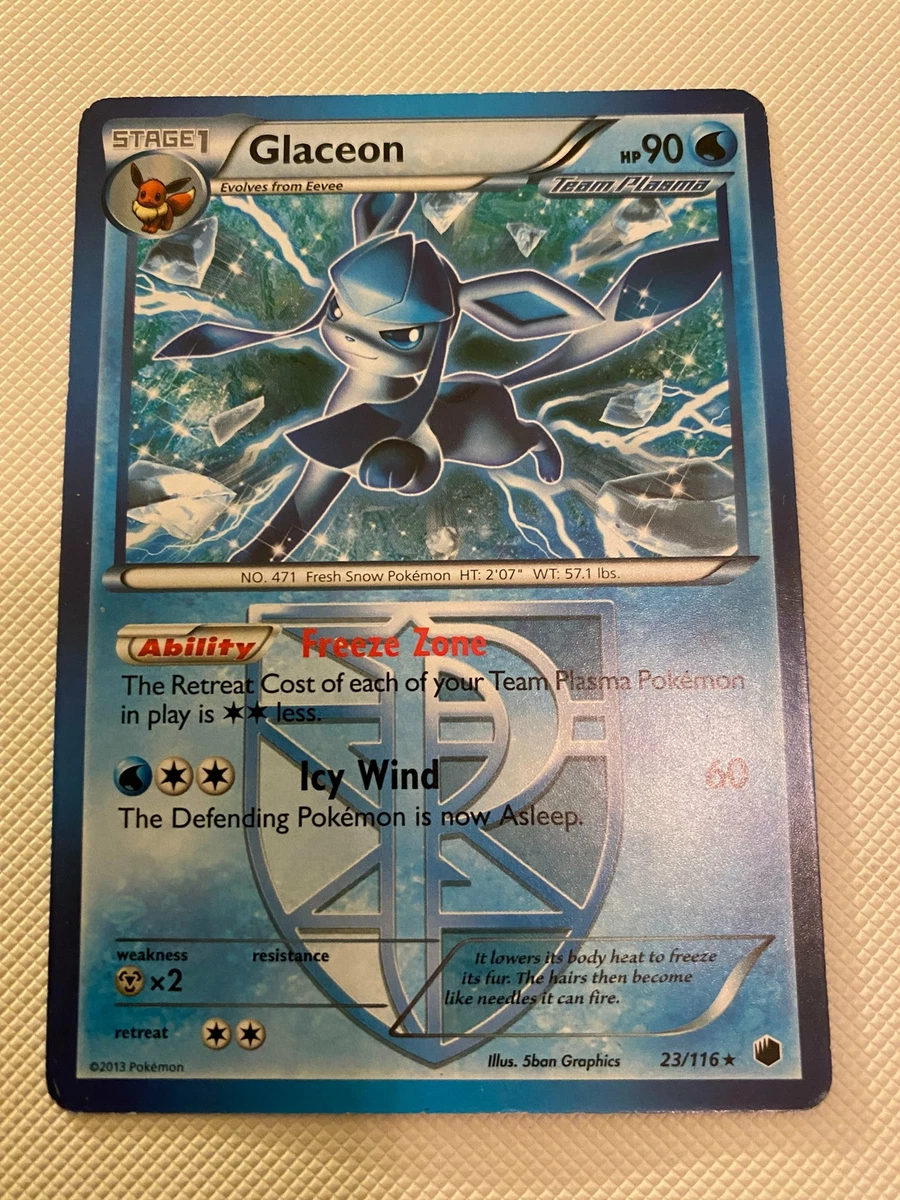 Glaceon Pokemon Card Plasma Freeze