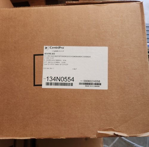 CentriPro Aquavar AC VFD - 3hp 480vac PN 134N0554 80-618-303 NOS Xylem ...