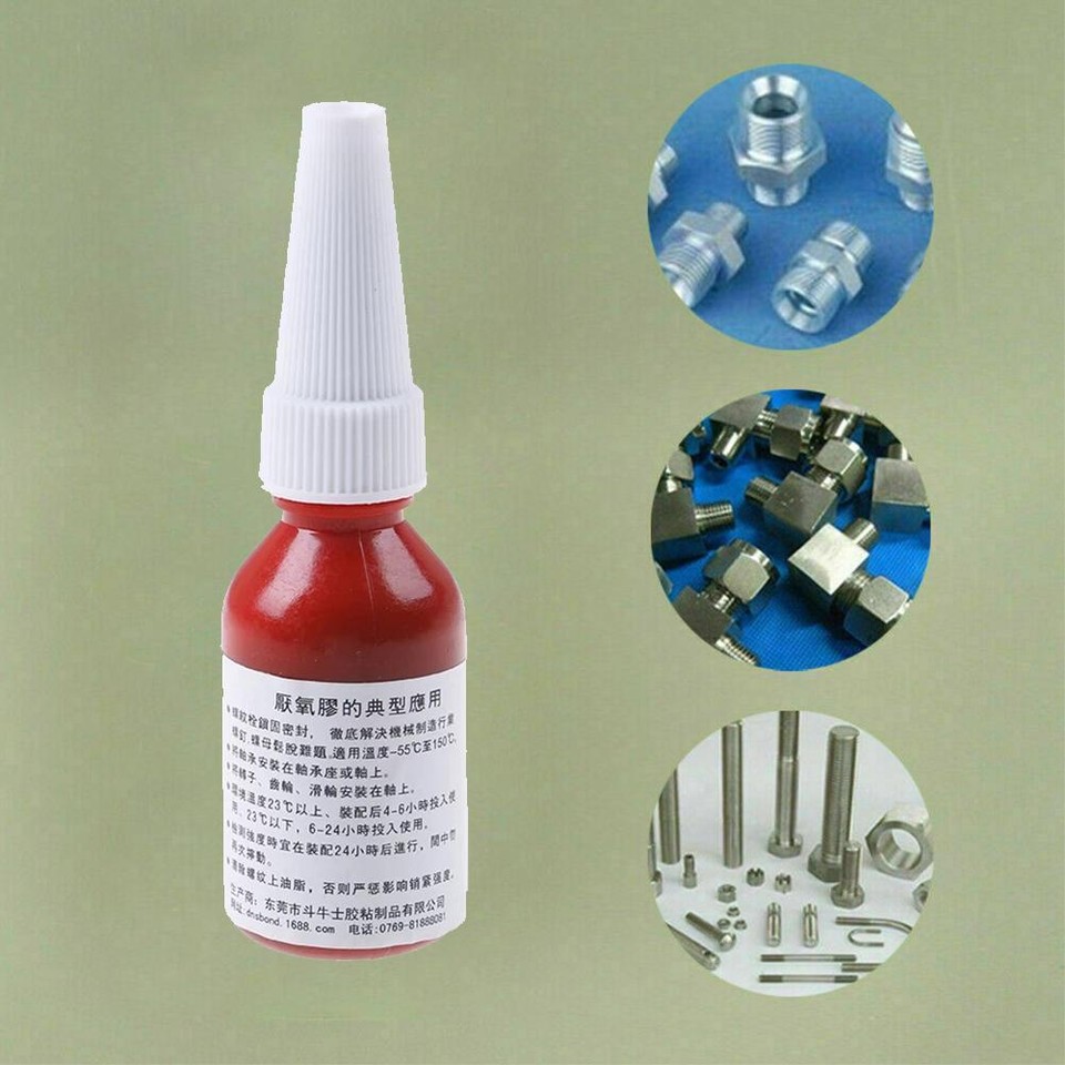 10ml 243CThread Lock Blue Bolt Stud Fast Fix Screw Glue 1 Compound Nut♒ ...