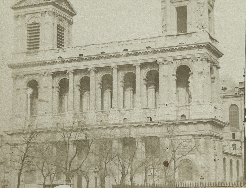Frankreich Paris Die Kirche Saint-Sulpice Foto C1870 Stereo Vintage ...