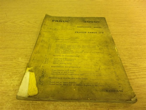 Fanuc 3000C Maintenance Manual B-51521E/06 *FREE SHIPPING* | eBay
