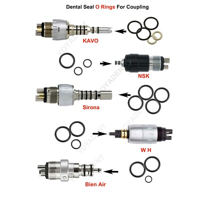 Universal Dental Handpiece Seal O Rings For KAVO NSK Bein Coupling Anti ...