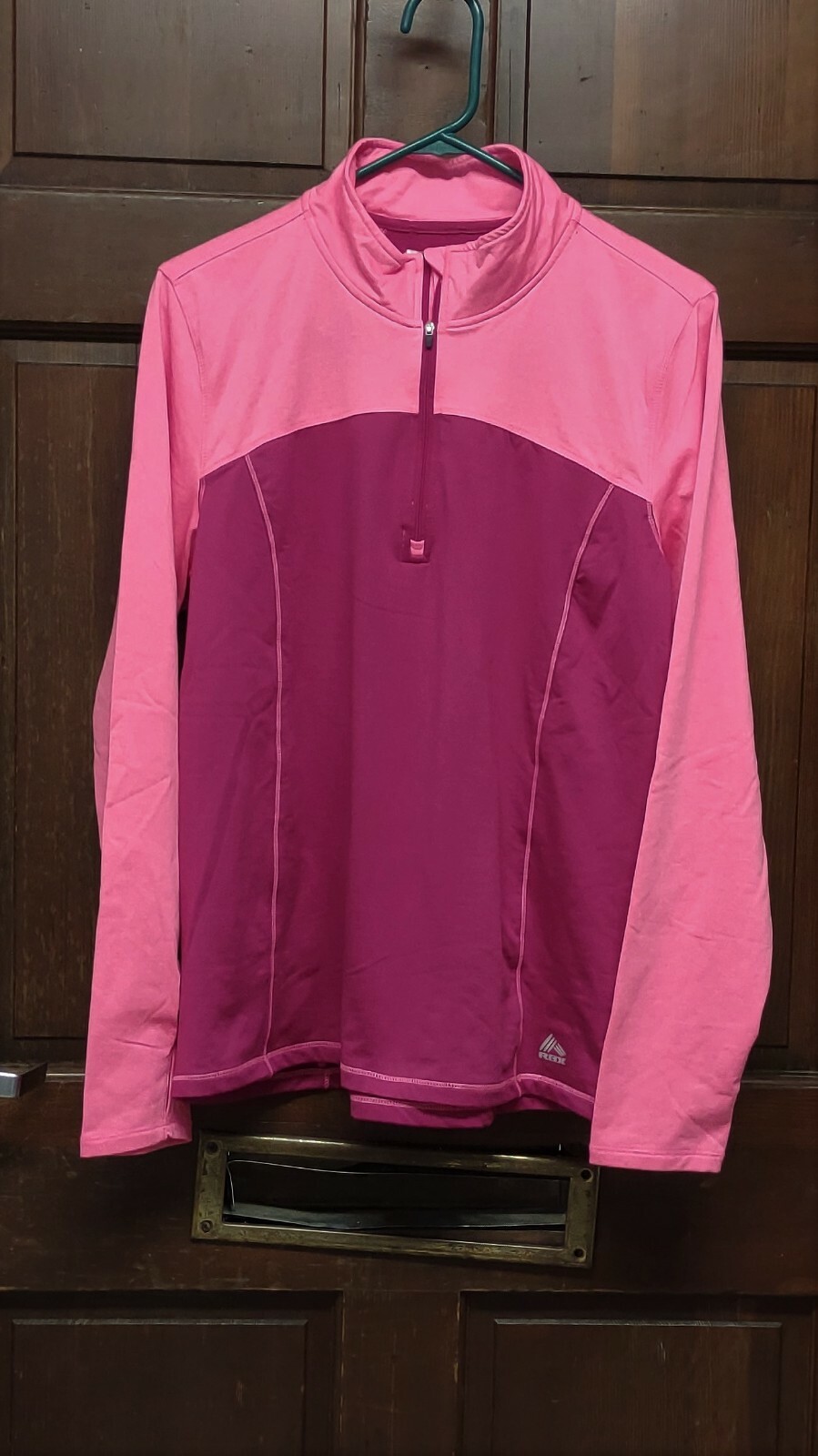 Reebok RBX Performance Pink Colorblock 1/4 Zip Fleece… - Gem