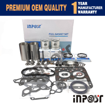 STD Z650 Overhaul Rebuild kit for Kubota Sub-Compact Utility tractor ...