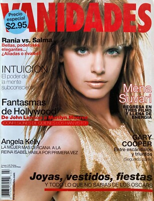 MENA SUVARI March 2008 VANIDADES Magazine GARY COOPER / ANGELA KELLY ...