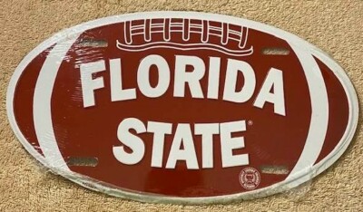 Florida State University Booster License Plate Seminoles Tallahassee ...