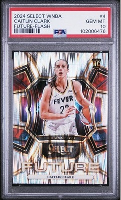 2024 Panini Select WNBA CAITLIN CLARK Silver Flash Prizm Future Insert ...