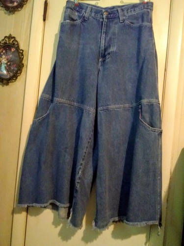Vintage GAT (Gypsies + Thieves) Jeans, Wide Leg, 90s Era, Blue, 34x40 ...