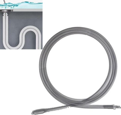 Drain Snake, Spring Drain Clog Remover with Electric Drill Connector ...