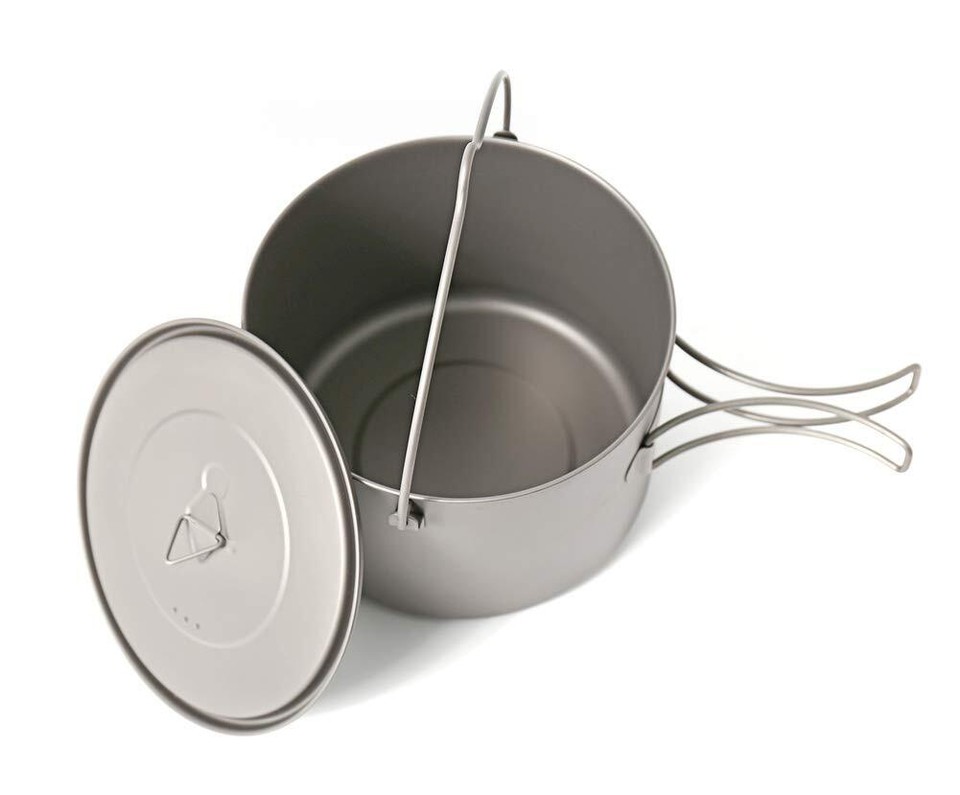 TOAKS Titanium Pot Hang Pot Camping Picnic Pot Ultralight 1600ml POT ...