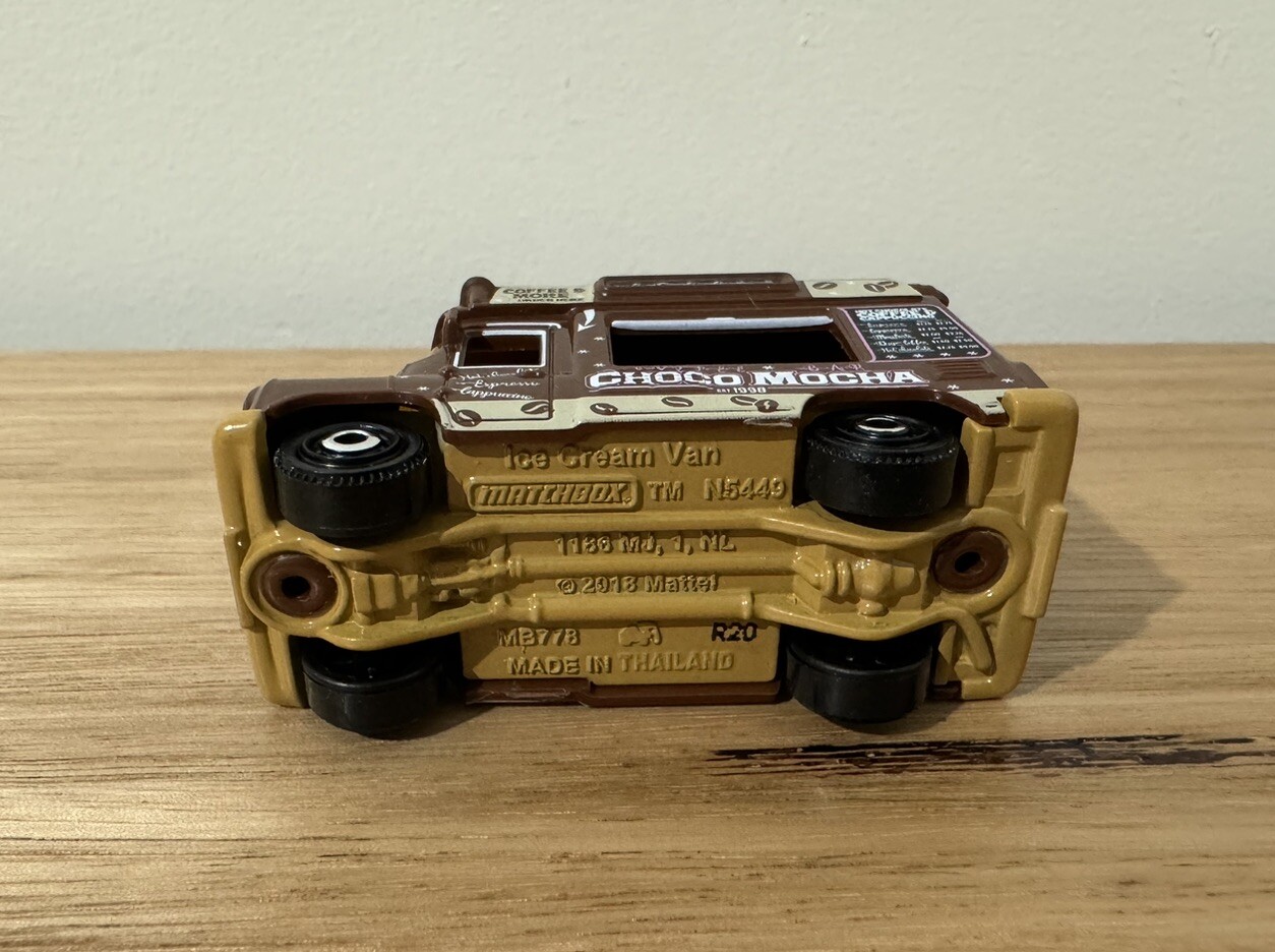 Matchbox 2022. Ice Cream King. 94/100. Brown Chocolate Mocha Coffee Van ...