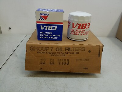 V183 Group 7 Spin On Automotive Oil Filter Quantity Of 12 Oil Filters ...