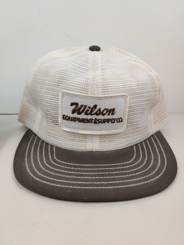 Vtg Swingster USA MADE Wilson Equipment Patch Trucker Hat Snapback Cap ...