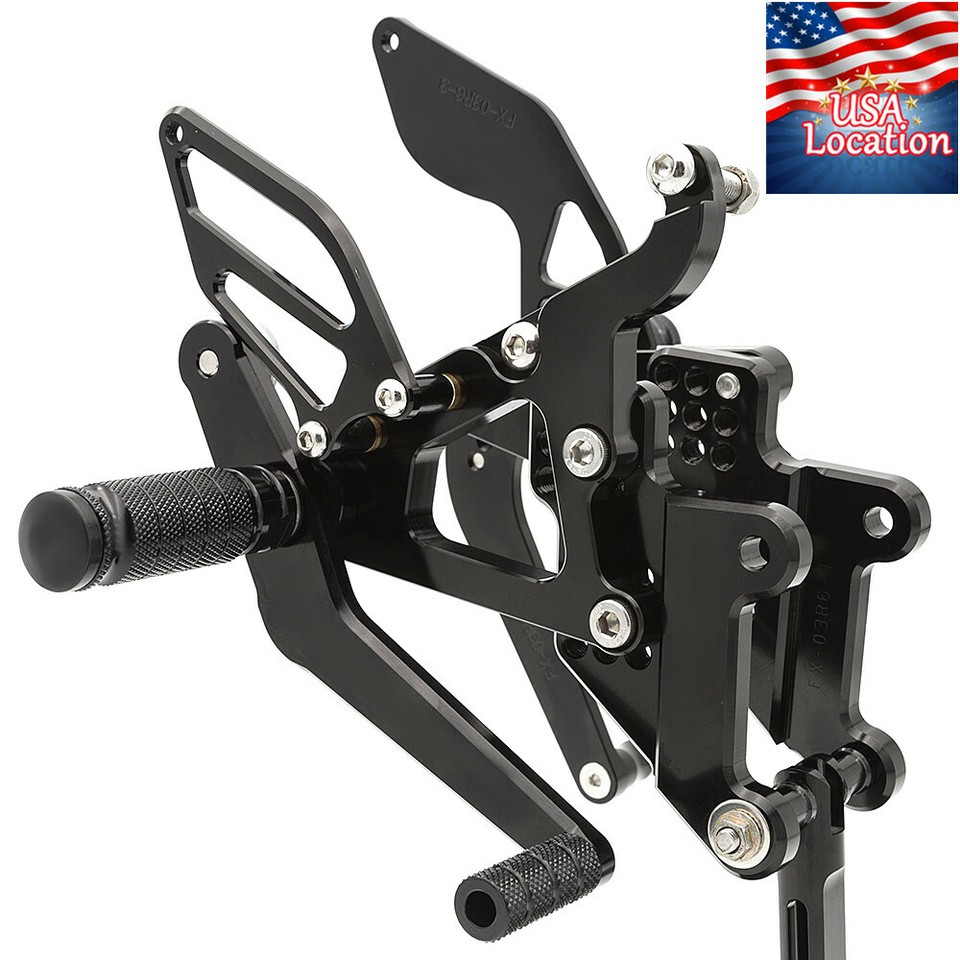 For Yamaha YZF R6 2003 2004 2005 FXCNC Rearset Footpeg Footrest GP ...