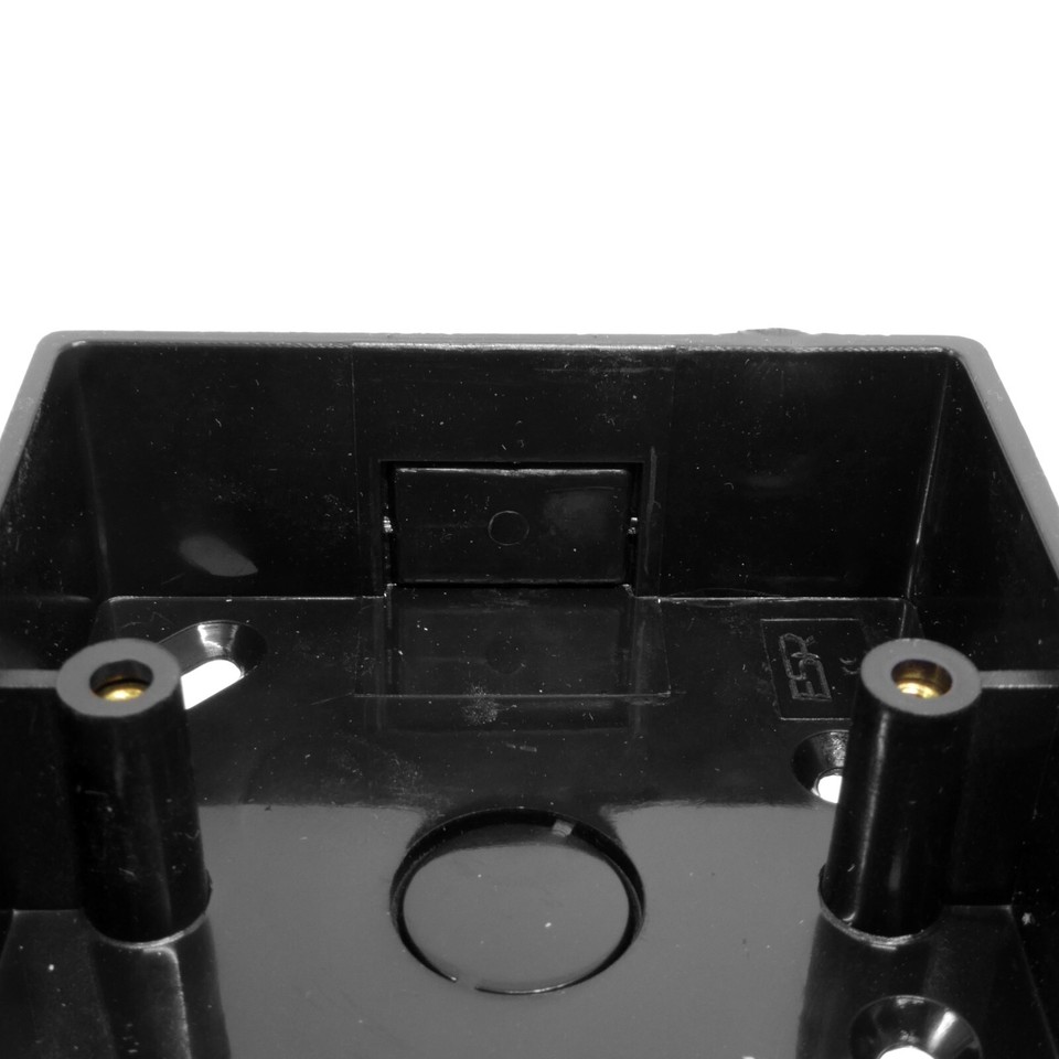 Black Back Box Surface Mount Single or Double 1G 2G with Conduit and ...