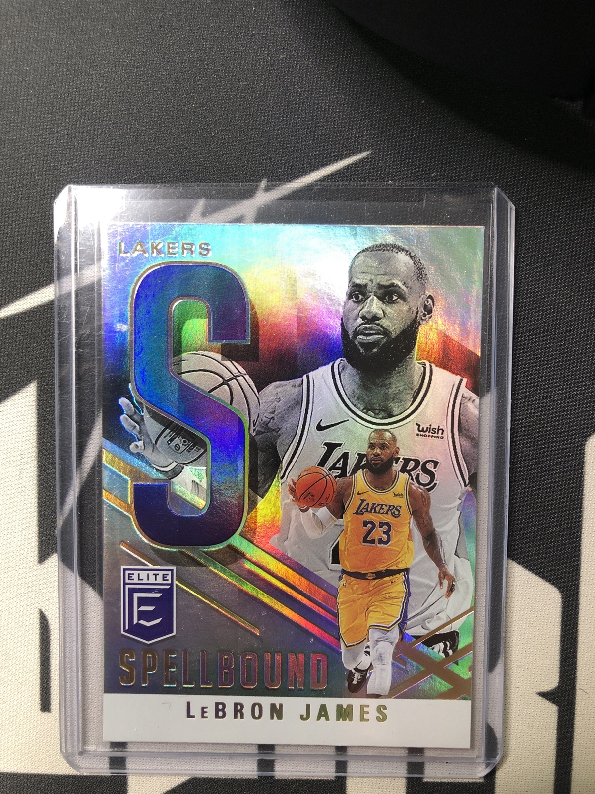 LeBron James 2020-21 Panini Donruss Elite Spellbound Letter S Lakers ...