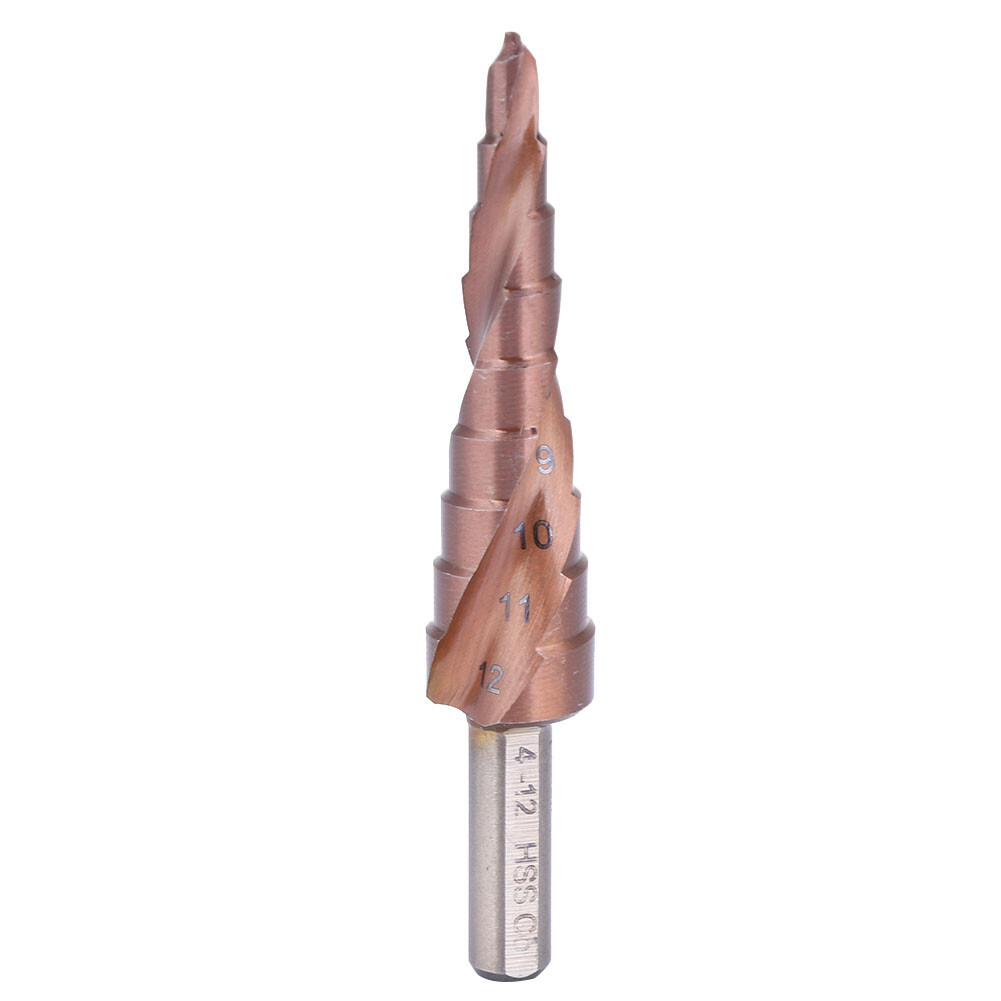 Step Drill Bit Cobalt Coating M35 Triangular Shank Hole Tool 4/12 9 ...