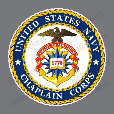 NV-4017 US Navy Chaplain Corps Military Car Vinyl Bumper Sticker Window ...