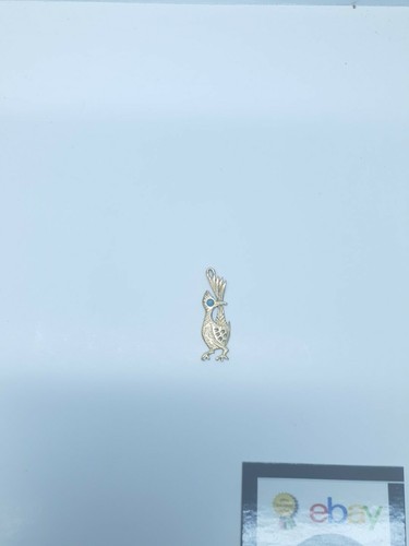 J. RITTER Signed Roadrunner Bird Brooch Pin Charm Turquoise Eye Gold ...