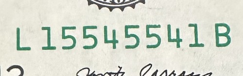 Repeater Serial Numbers 2017 A $2 “1 554 554 1” Uncirculated | eBay