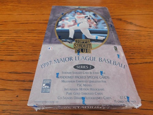 1997 Topps Stadium Club Baseball Series 2 Factory Sealed HOBBY Box 12 ...
