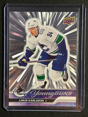 Linus Karlsson 2023-24 Upper Deck Extended Young Guns OUTBURST ...