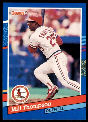 1991 Donruss Baseball Card Milt Thompson B Baseball Cards #225 | eBay
