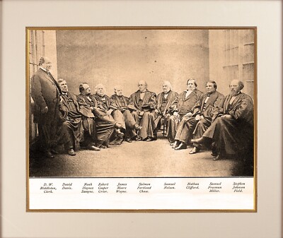 COPY Supreme Court Group-Chief Salmon Portland Chase 1864-1873 | eBay