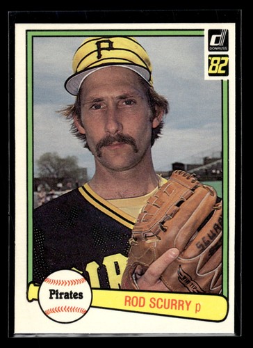 1982 Donruss Baseball #185 Rod Scurry "Set Break" Mint Pittsburgh ...