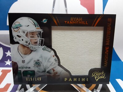 🏈2015 Panini Black Gold Massive Materials 015/149 Ryan Tannehill #MSM ...