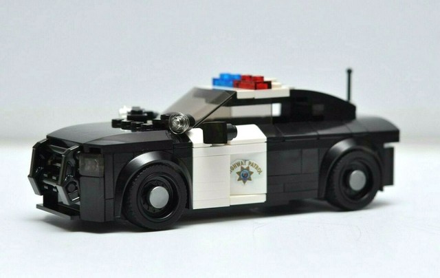 LEGO City Police Car Charger State Trooper Highway CA Black White Speed ...