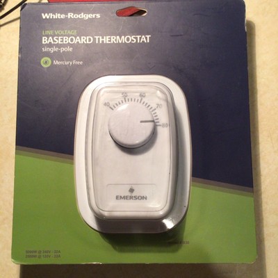 New White Rodgers Heating Dial Single Pole Line Voltage Baseboard ...