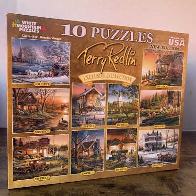 White Mountain Puzzles 10 Puzzle Multipack By Terry Redlin Exclusive ...