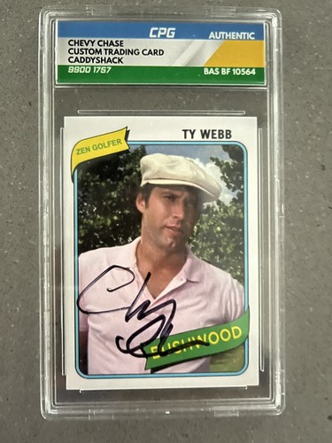 Chevy Chase Signed / Autograph Caddyshack 1980 Style Topps Card | eBay