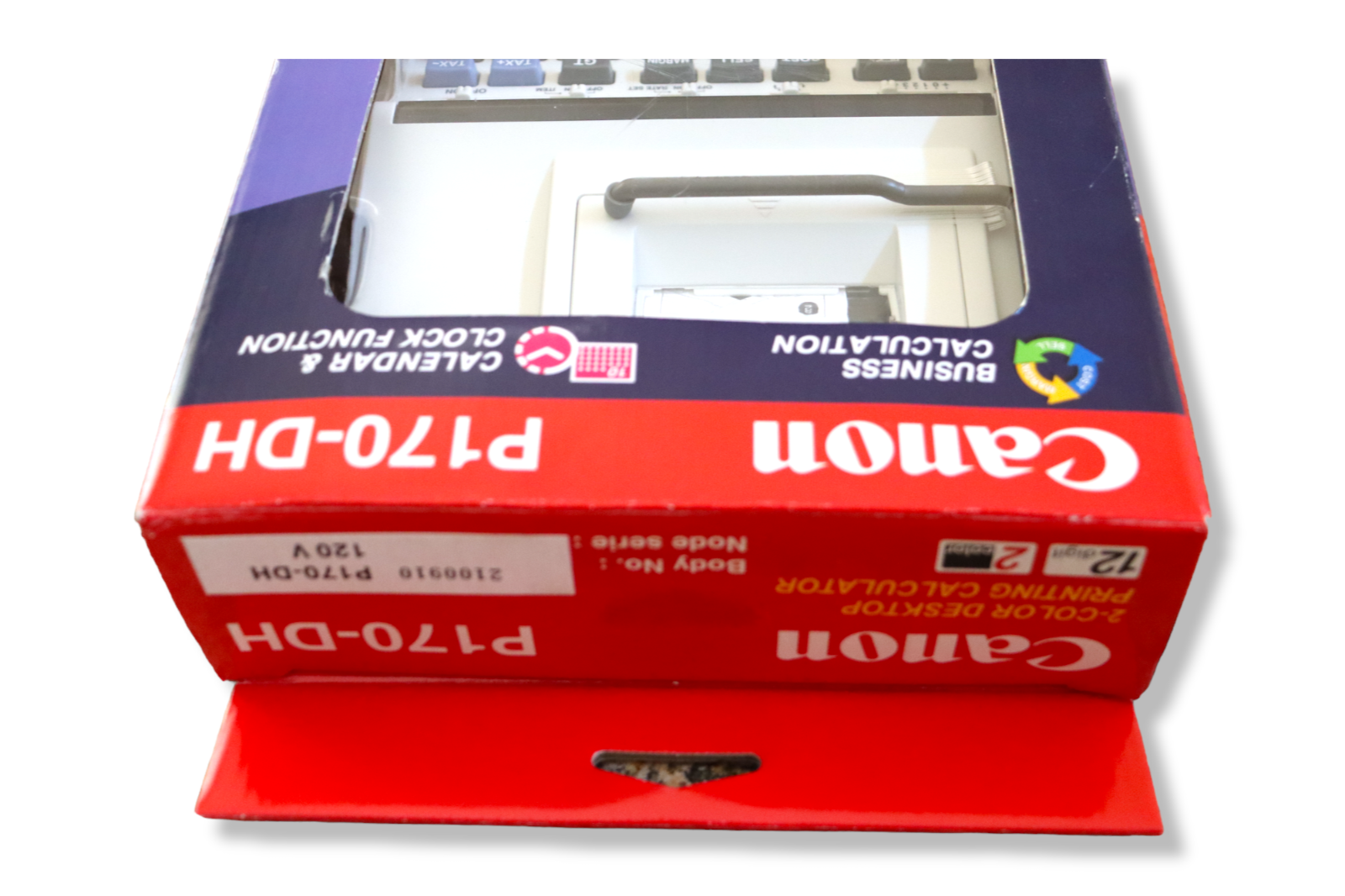 Canon P170-DH 2-Color 12-Digit Desktop Printing Calculator Calendar ...