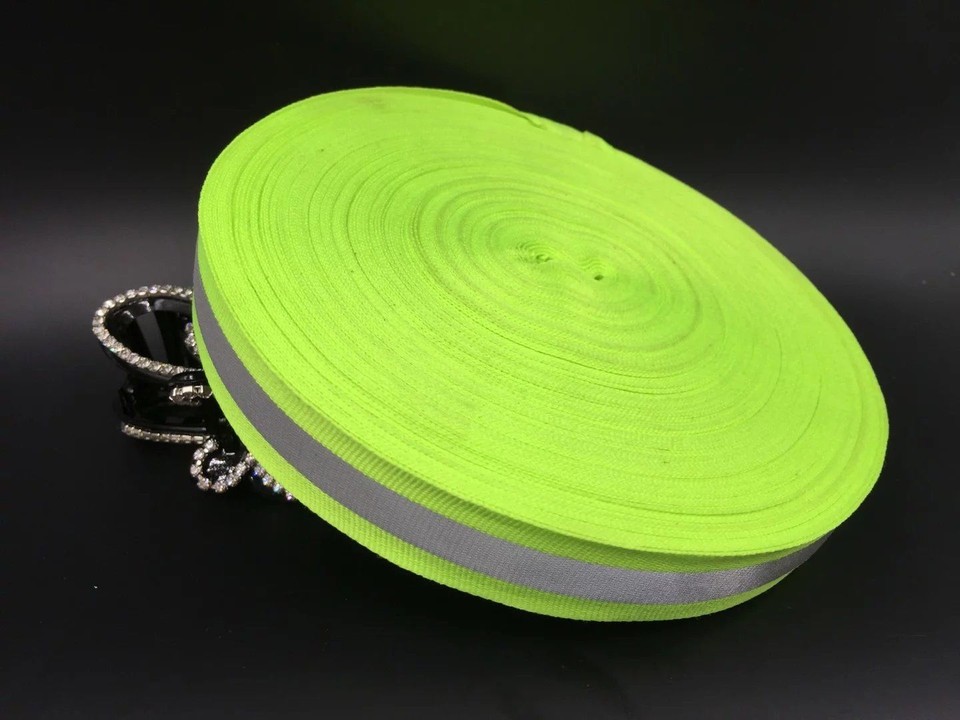 50m Silver Reflective Tape Strip Sew-On lime Orange Fabric ,Width 2" | eBay
