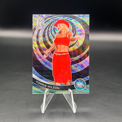 Torrie Wilson 2023 Panini Chronicles WWE Spectra #394 Silver Wave Prizm ...