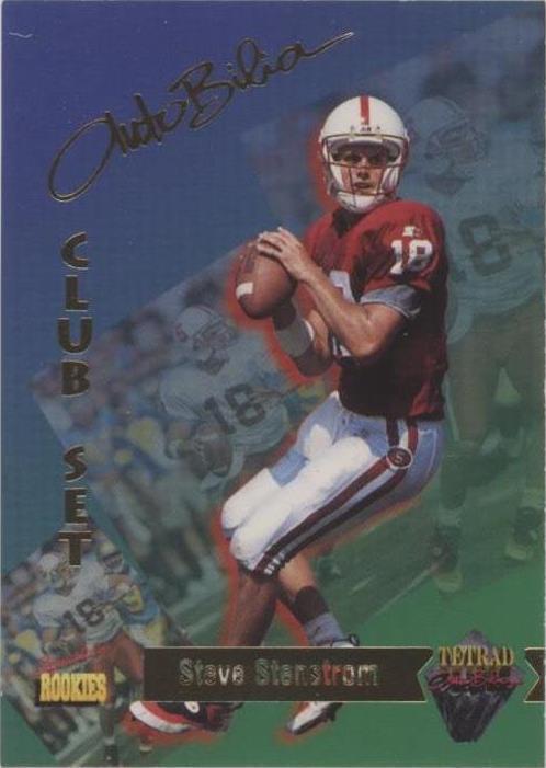 1995 Signature Rookies Tetrad - Autobilia Club Set Steve Stenstrom #64 ...
