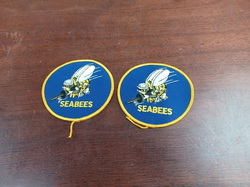 Set Of 2 Seabees 4 In Embroidery Patches U. S. Navy Multicolor Pre-owned | eBay