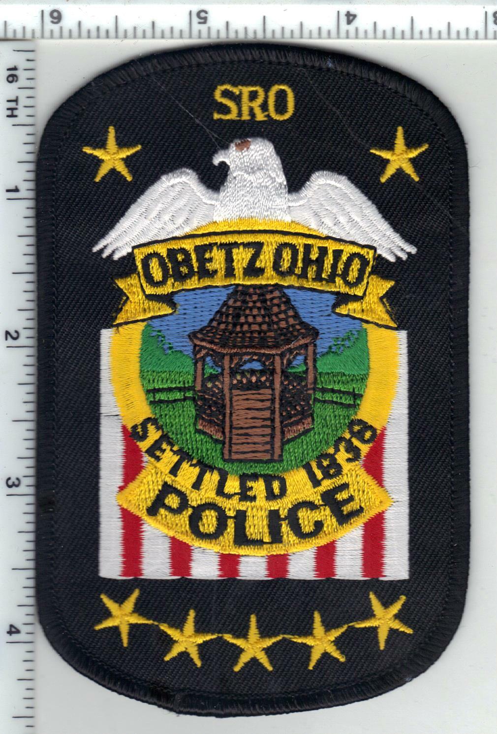 Obetz Police (Ohio) 1st Issue SRO Shoulder Patch | eBay