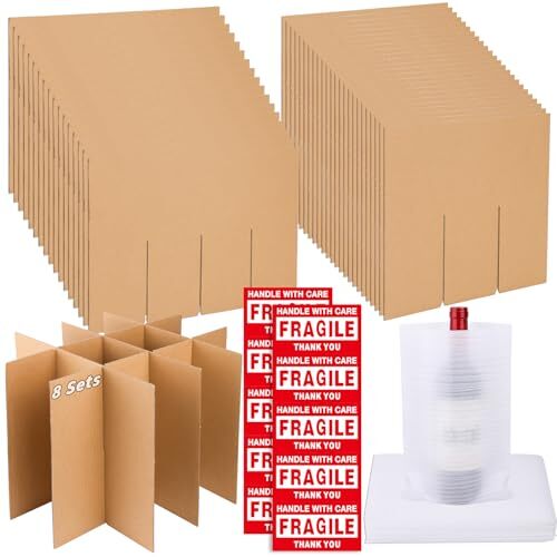 8 Sets Glass Packing Kits, Glass Dividers for Moving Boxes, Standard ...