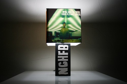 Handmade ‘NGHFB's’ Lamp + Album Cover Lampshade, oasis, noel gallagher ...