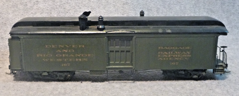 On3 Scale D&RGW: Two (2) Baggage Cars & One (1) Railway Postal Car (RPO ...