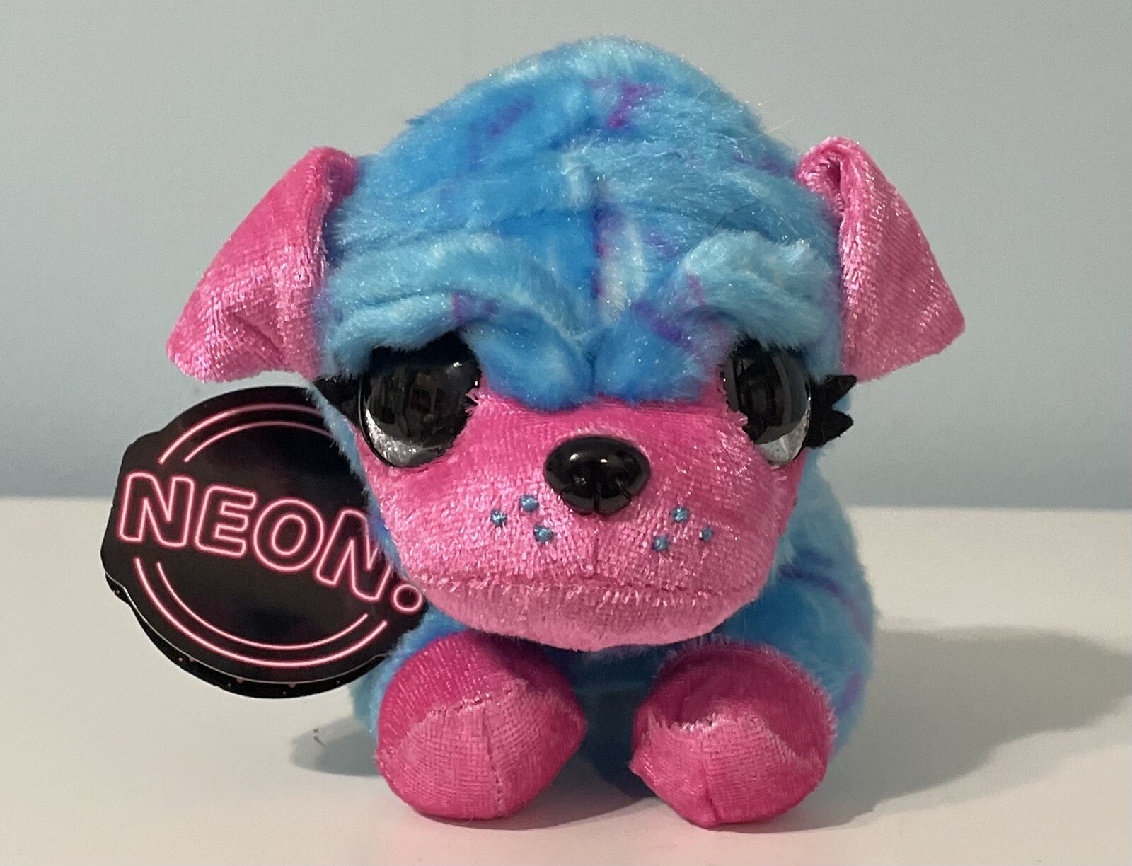 Zuru Coco Cones Surprise Neon Series 6” Poppy Plush Dog Puppy Pink Blue ...