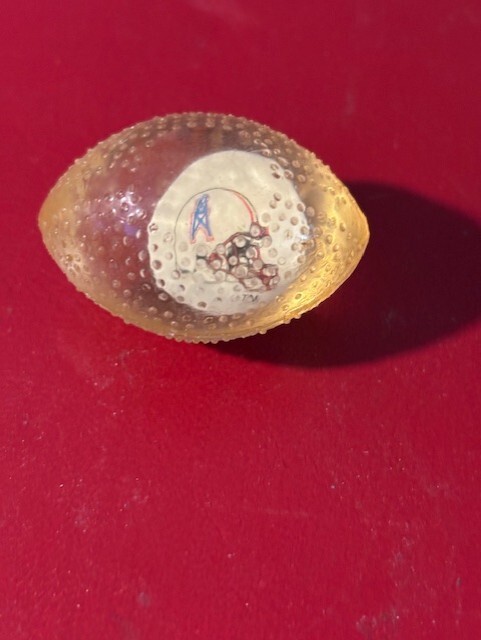 VTG HOUSTON OILERS NFL FOOTBALL GUMBALL MACHINE MINI RUBBER FOOTBALL ...