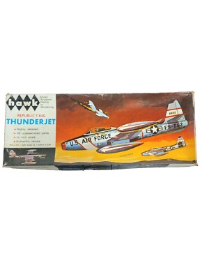 Hawk Republic F 84G Thunder Jet Model Vintage NOS Unassembled | eBay