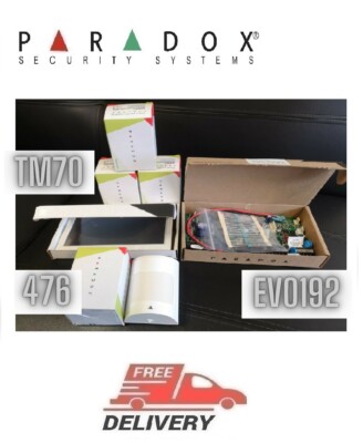Paradox Security systems EVO192+ TM70+4 PIR KIT alarm panel keypad high ...