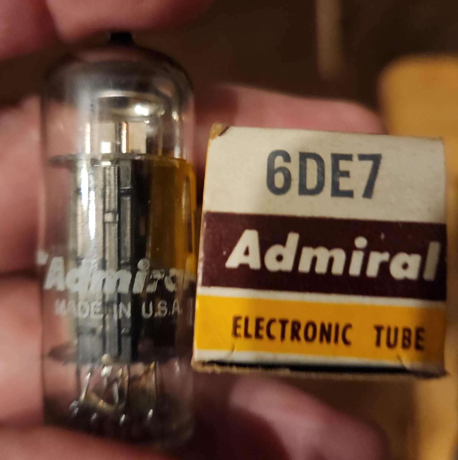 1 NOS NIB Admiral 6DE7 tube. Both sections tested good on my B+K 707 | eBay